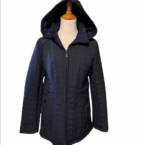 Gallery | Jackets & Coats | Gallery New York Blue Quilted Jacket Remov ...